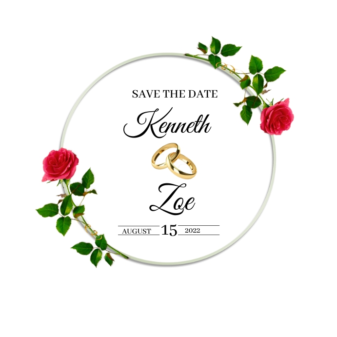 WEDDING SQUARE TEMPLATE.E | PosterMyWall