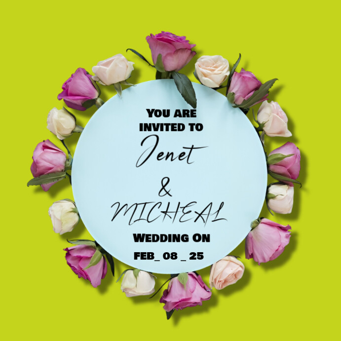 Wedding sticker Template | PosterMyWall