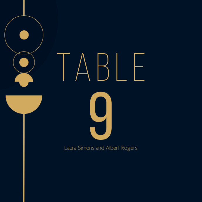 wedding table card Template | PosterMyWall