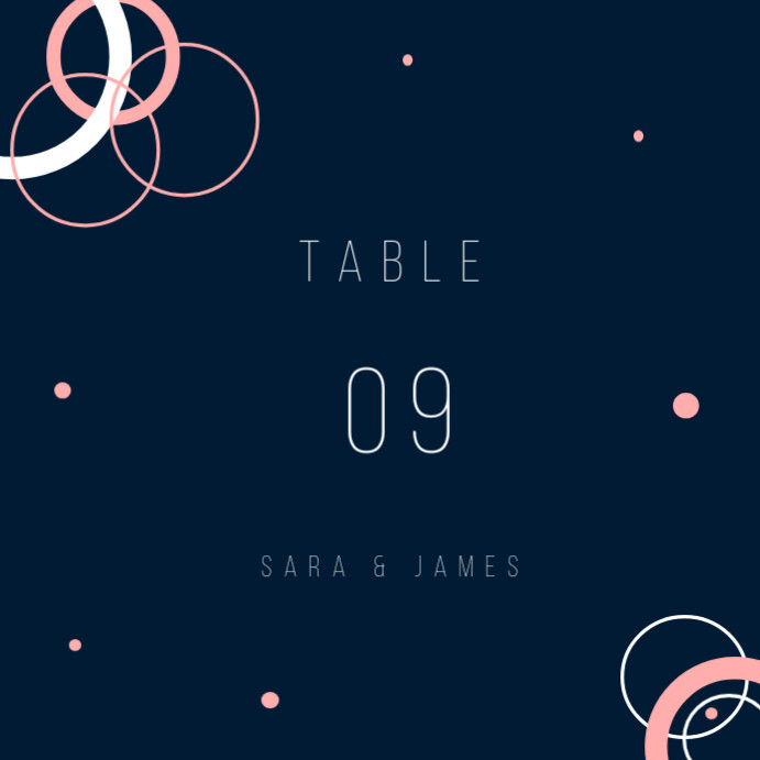 wedding table card Template | PosterMyWall