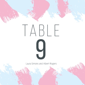 Table Number Card Template | PosterMyWall