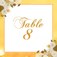 Wedding Table Number Template | PosterMyWall