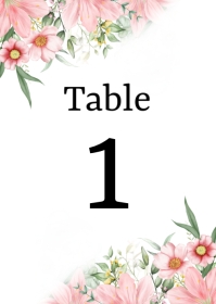 Wedding Table Number Template | PosterMyWall