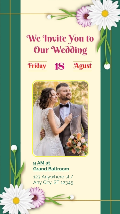 Plantilla de Wedding Template (1) | PosterMyWall