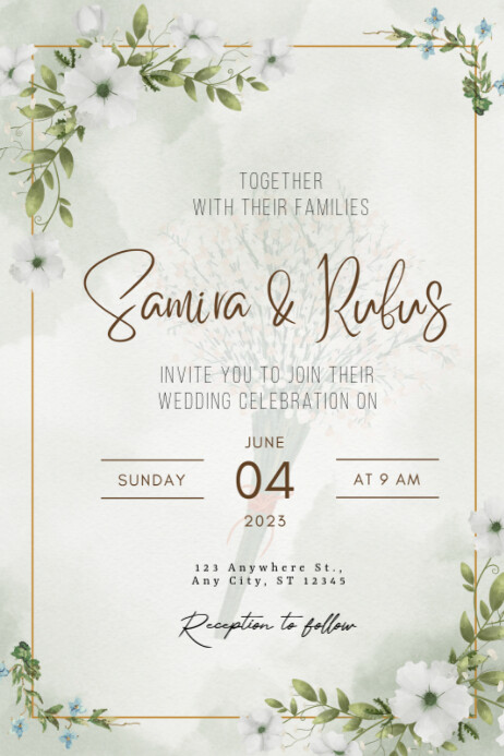 Wedding Template | PosterMyWall