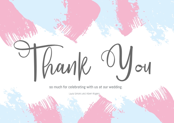 wedding thank you card Template | PosterMyWall