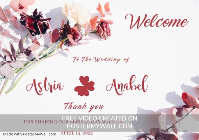 Copy of wedding welcome Cards | PosterMyWall