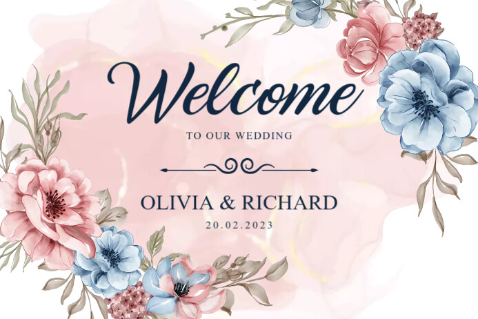 Wedding Welcome Sign Template | PosterMyWall