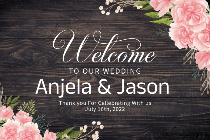 Copy of Wedding Welcome Sign | PosterMyWall