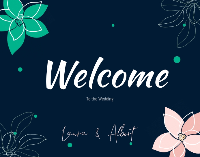 Wedding welcome wallboard Template | PosterMyWall