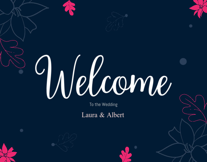 Wedding welcome wallboard Template | PosterMyWall