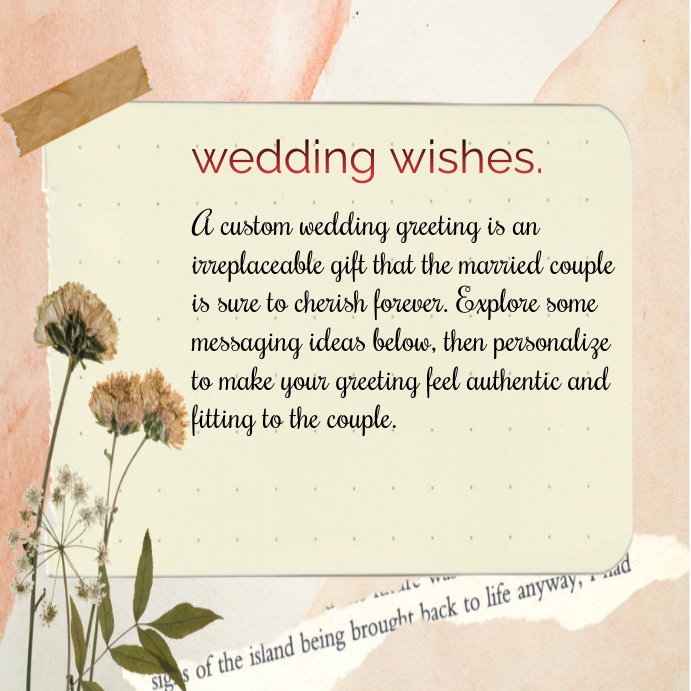 Wedding wishis Template | PosterMyWall