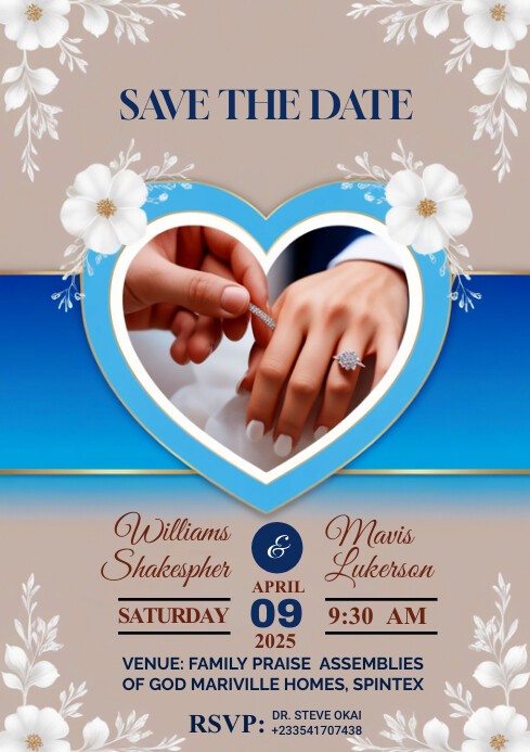 Plantilla de Weding Card | PosterMyWall