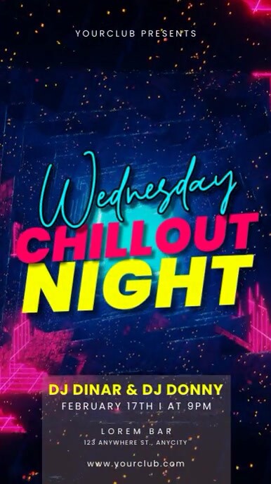 Wednesday Chillout Template | PosterMyWall