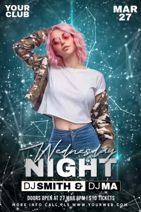 Wednesday Music Party Template | PosterMyWall