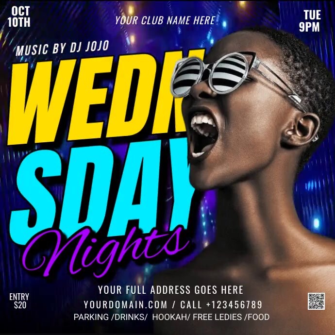 Plantilla de WEDNESDAY NIGHT (1) | PosterMyWall