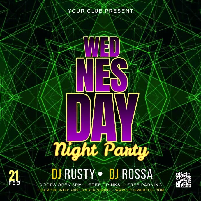 Copy of Wednesday Night Party | PosterMyWall
