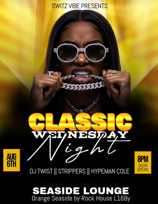 Wednesday night party flyer Template | PosterMyWall