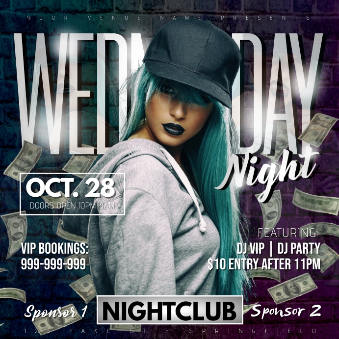Copy of Wednesday Night Party Poster | PosterMyWall