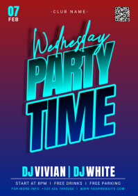Wednesday Party Time Template | PosterMyWall