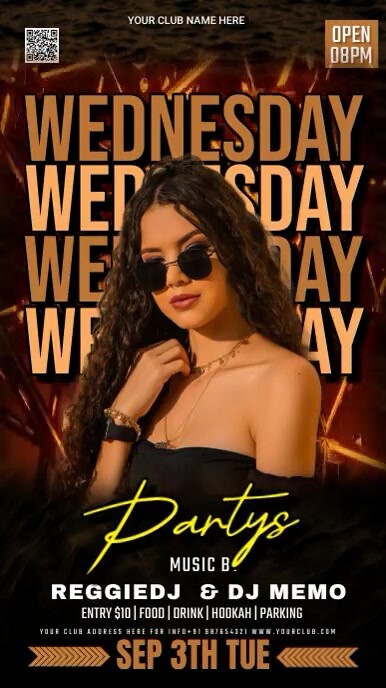 Wednesday Partys Template | PosterMyWall