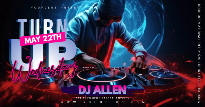 Wednesday Turn Up Party Template | PosterMyWall