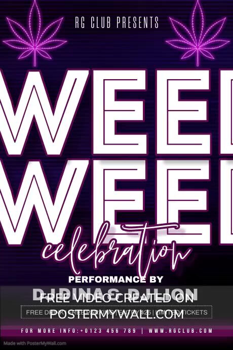 Weed Celebration Template | PosterMyWall