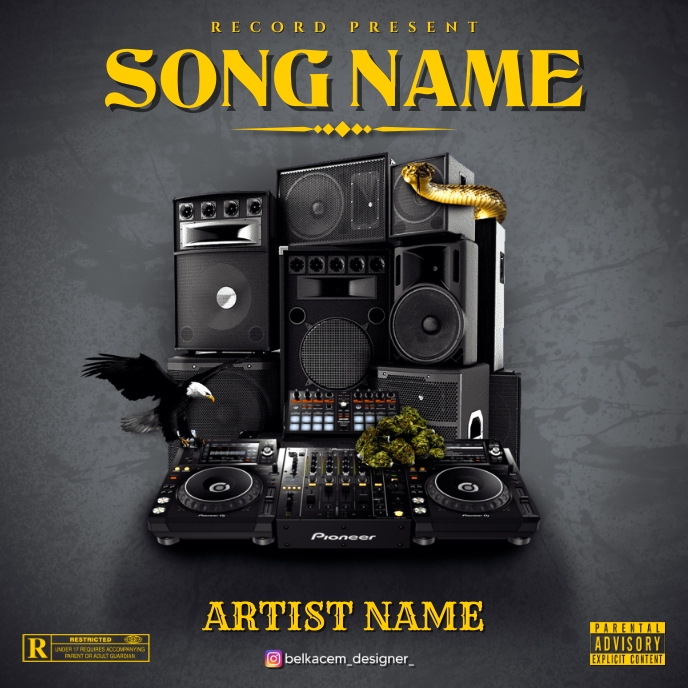 weed cover art by belkacem designer Template | PosterMyWall