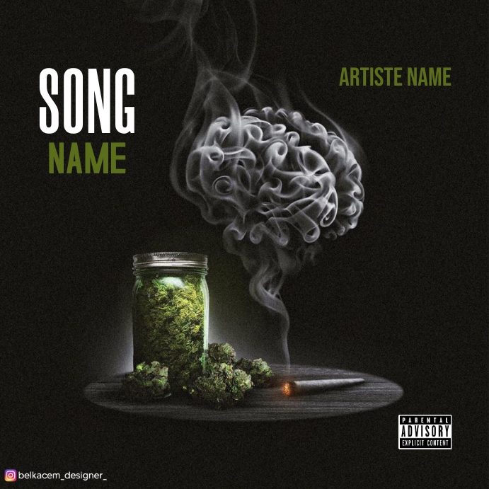 Copy of weed cover art by belkacem designer | PosterMyWall