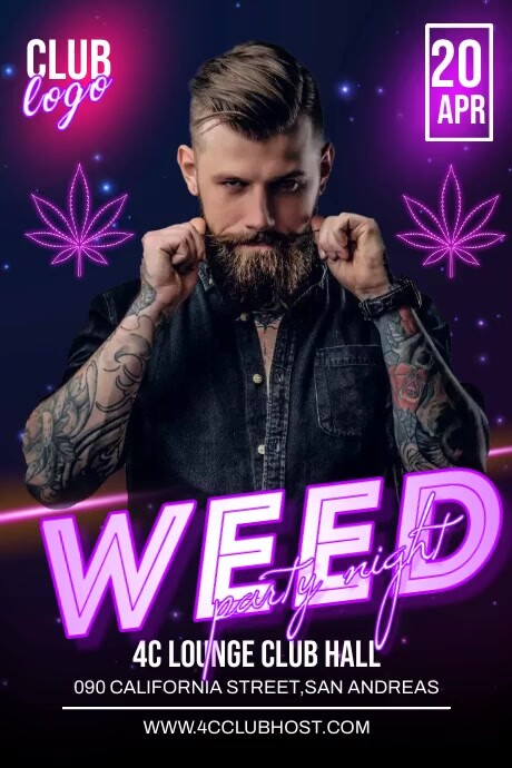 Weed Party Ads Templat | PosterMyWall