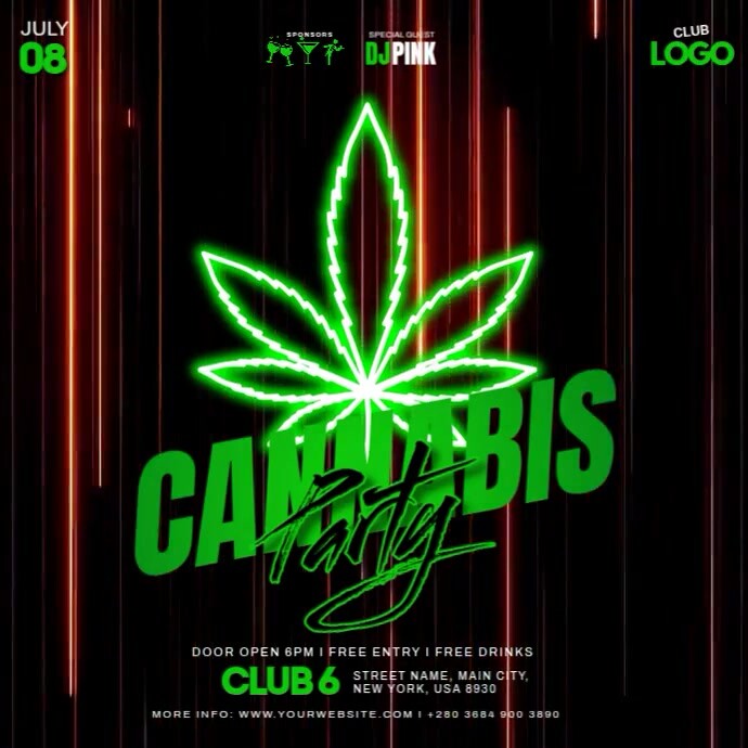 Weed Party Template | PosterMyWall