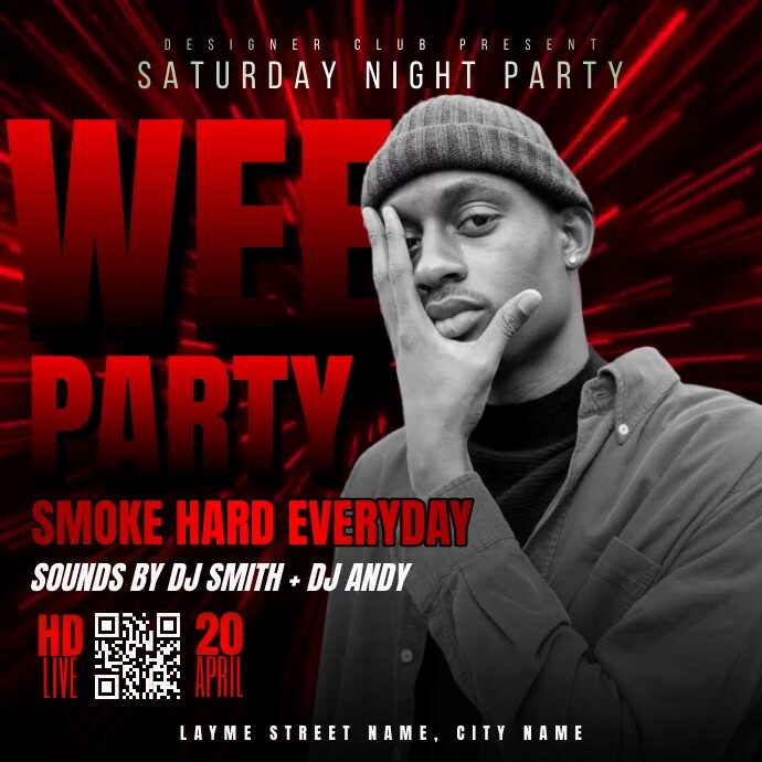 Copy of Weed Party Template | PosterMyWall