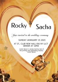 weeding card Template | PosterMyWall