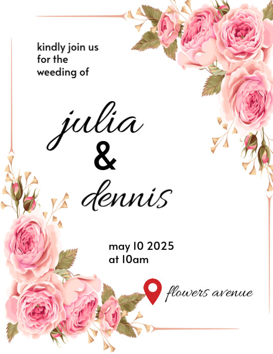weeding card fyer Template | PosterMyWall