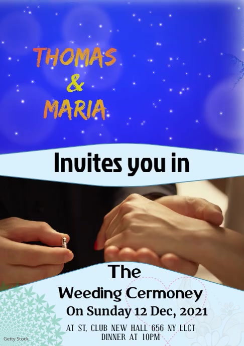 weeding card video Template | PosterMyWall