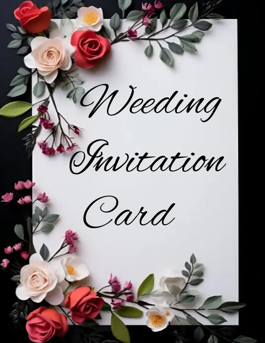 Weeding invitation card Template | PosterMyWall