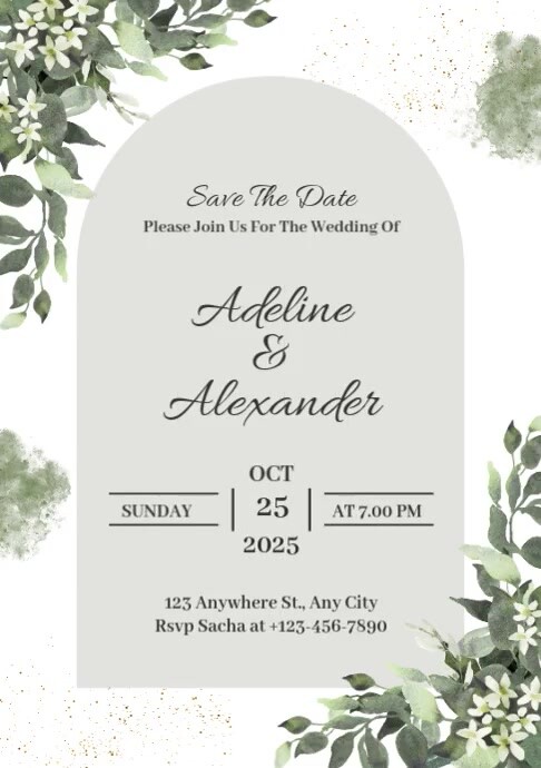 weeding invitation card flyer Template | PosterMyWall
