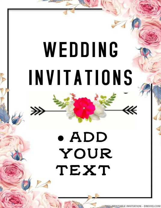 Weeding invitation cards template | PosterMyWall