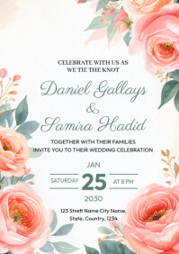 WEEDING INVITATION CARD Template | PosterMyWall