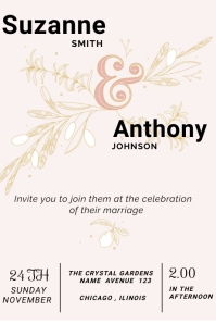 WEEDING INVITATION POSTER TEMPLATE | PosterMyWall