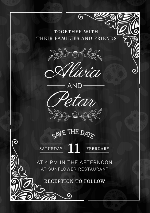 WEEDING INVITATION TEMPLATE | PosterMyWall