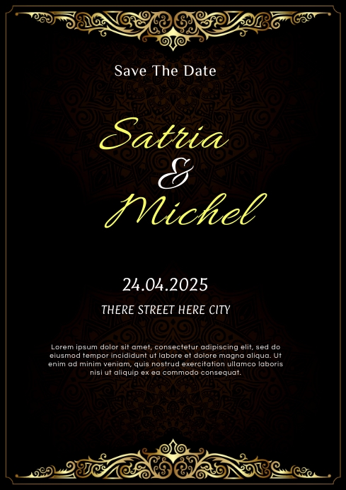 WEEDING INVITATION TEMPLATE | PosterMyWall