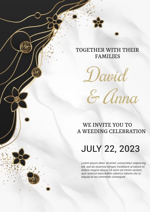 WEEDING INVITATION TEMPLATE | PosterMyWall