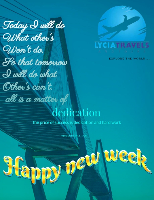 Week Template | PosterMyWall