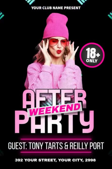 Modèle Weekend After Party Video | PosterMyWall