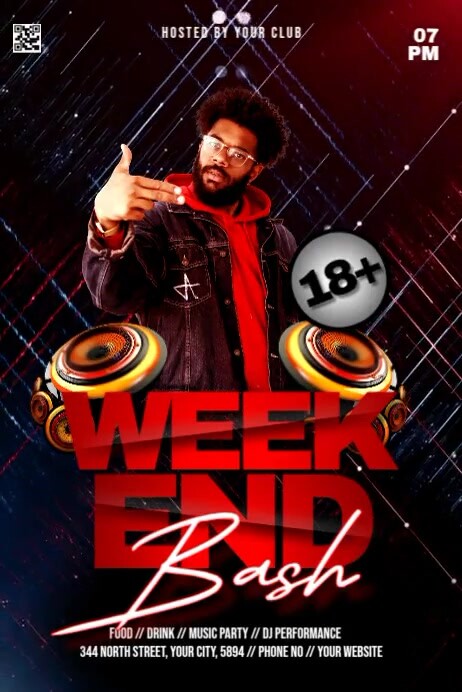Weekend Bash Club Template | PosterMyWall