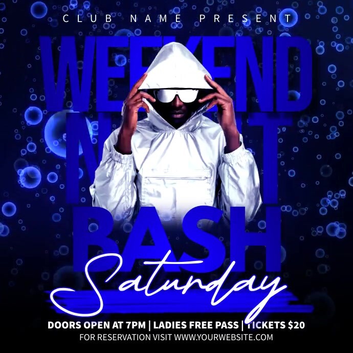 Weekend Bash Template | PosterMyWall