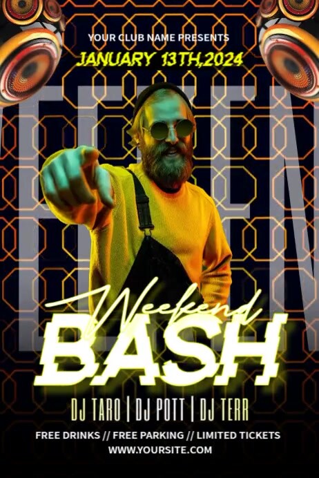 Copy of Weekend Bash Event | PosterMyWall