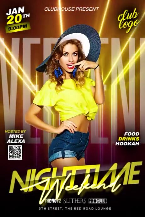 Weekend Club Template | PosterMyWall