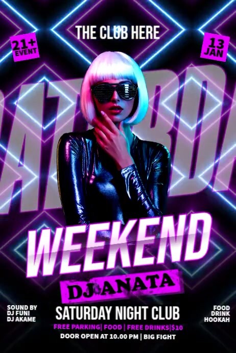 Weekend Club Party Templat | PosterMyWall